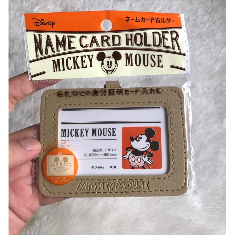 Jual mickey mouse id case name tag name card holder original Japan ...