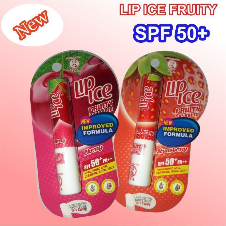 Jual lip ice fruity lip balm strawberry spf 50 | Shopee Indonesia