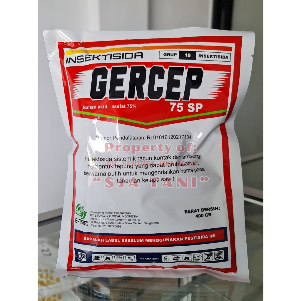 Jual Insektisida Gercep 75 SP 400 gr Asefat | Shopee Indonesia