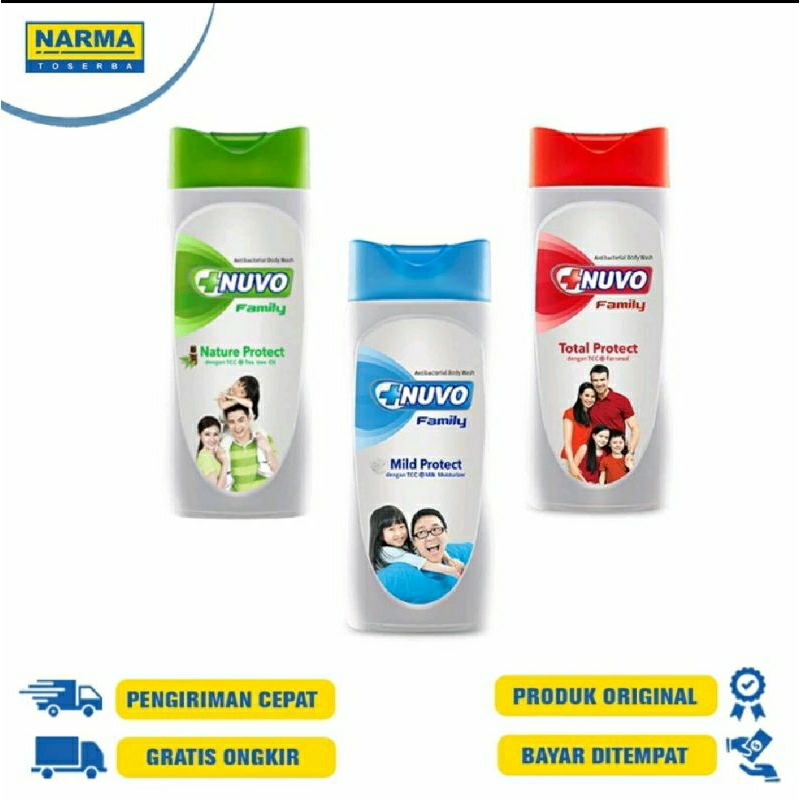 Jual NUVO FAMILY SABUN MANDI CAIR TOTAL PROTECT BOTOL 250ML | Shopee ...