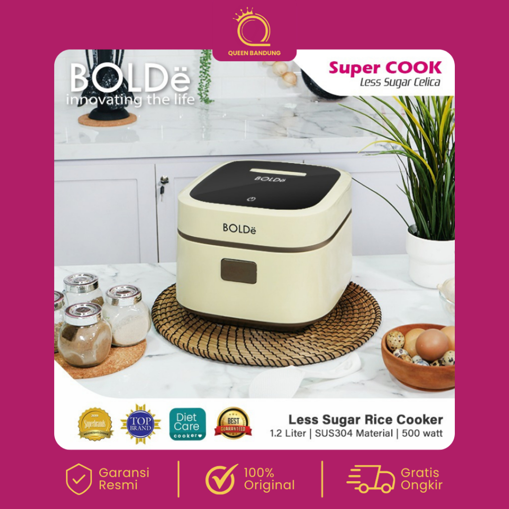 Jual BOLDe Super Cook Less Sugar Celica Rice Cooker 1.2 Liter Rendah ...