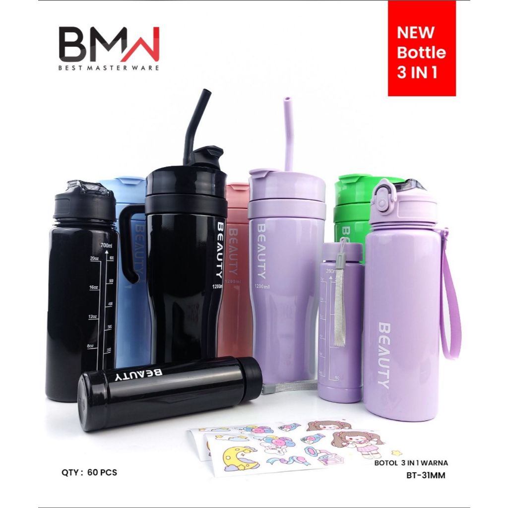Jual Botol Air Minum Beauty Beranak 3In1 Tempat Air Minum Lucu Free ...