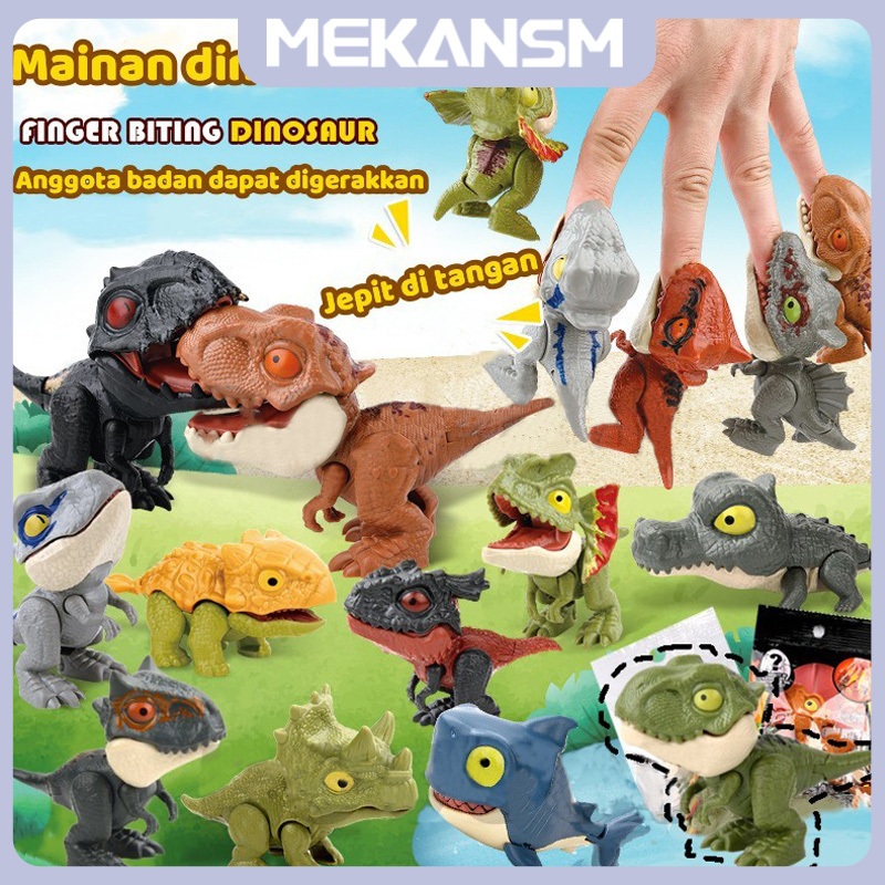Jual MEKANSM Dino Animal Figur Lucu Mainan Anak Dinosaur Infested Mini Dinosaurus Gigit | Shopee ...