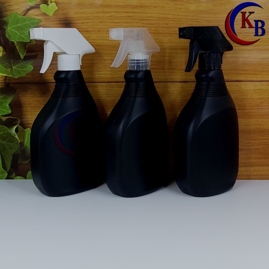 Jual BOTOL KISPRAY 500 ML SLIM TRIGER NECK 28 / BOTOL PLASTIK HDPE HS BALCK 500ML | Shopee Indonesia