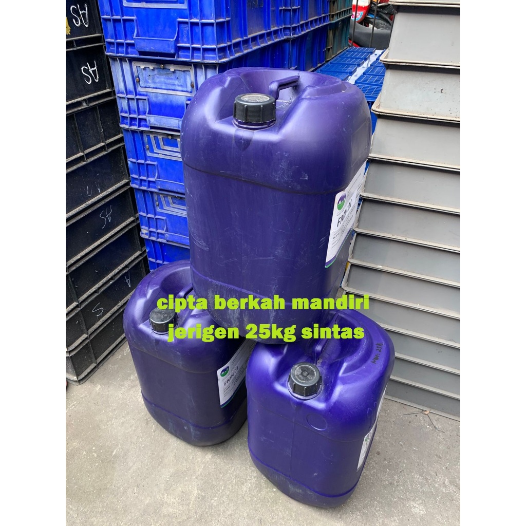 Jual Jerigen Plastik 25 liter sintas Wadah air 25kg wadah minyak ...