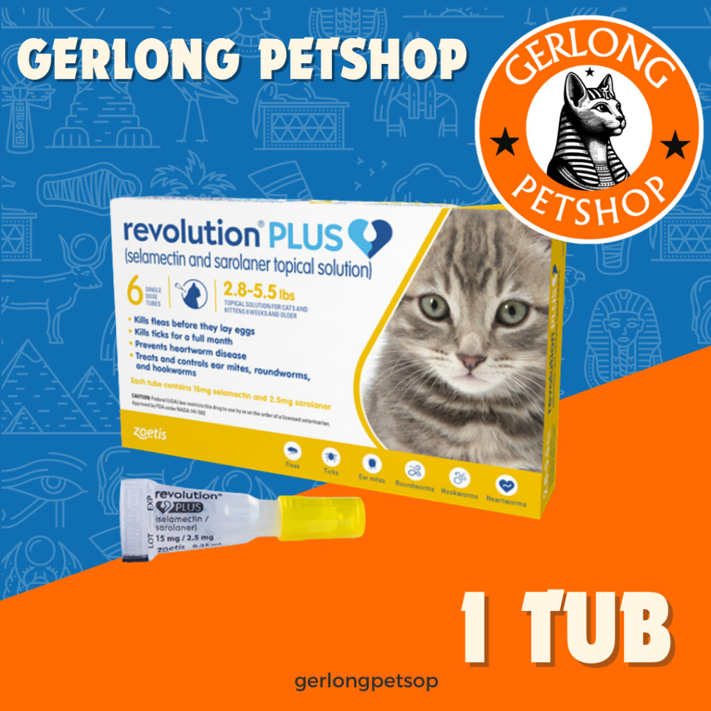 Jual Revolution Cat Plus Kitten 1 Tube (bb 1 -2.5kg) | Shopee Indonesia