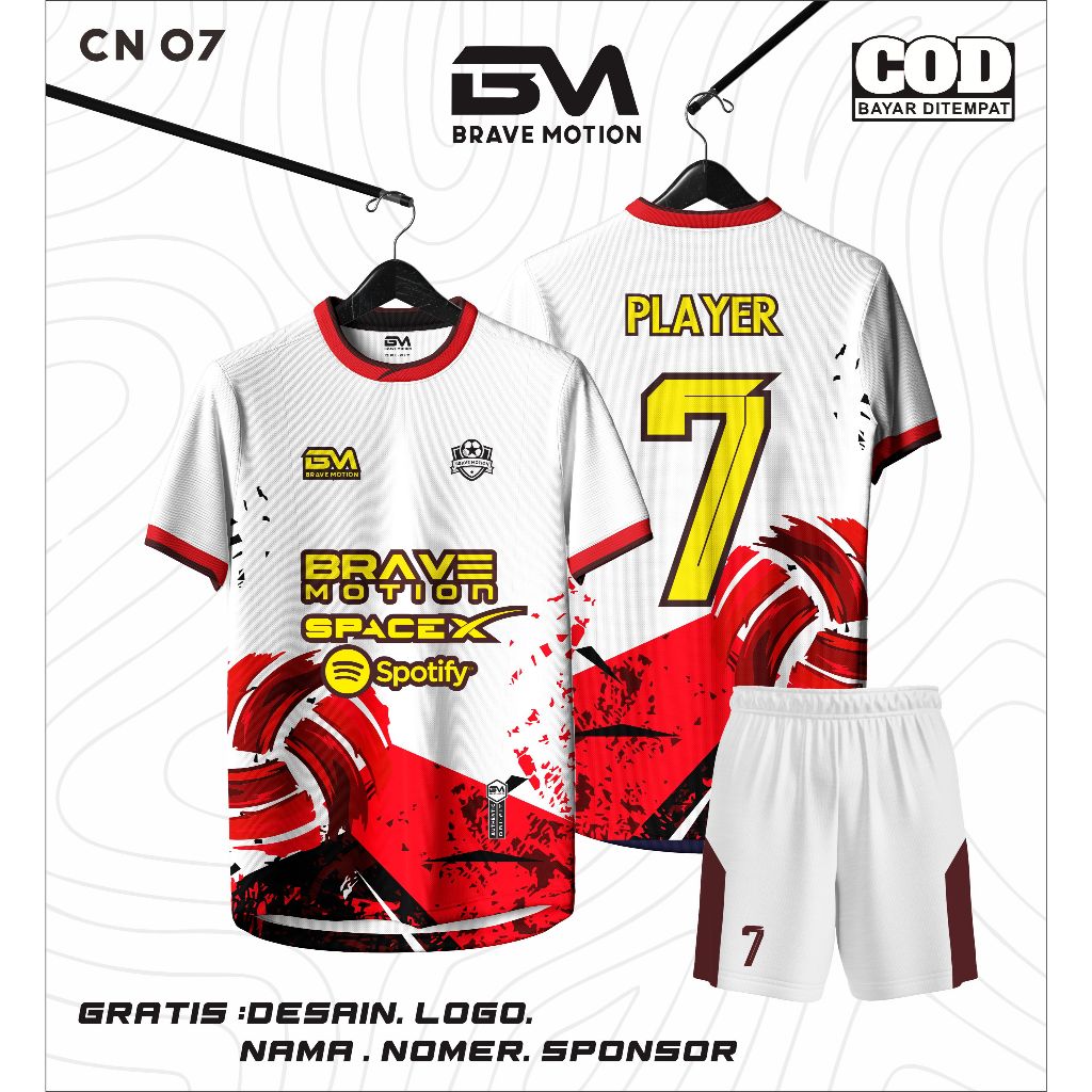 Jual JERSEY FUTSAL CUSTOM FULL PRINTING NAMA DAN NOMOR PUNGGUNG ...