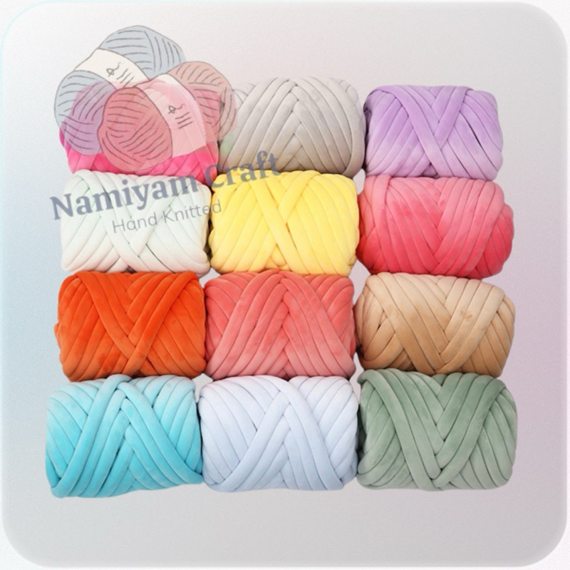 Jual Benang Rajut Chunky Yarn Jumbo | Cotton Tube Knit | 250gr | Shopee ...