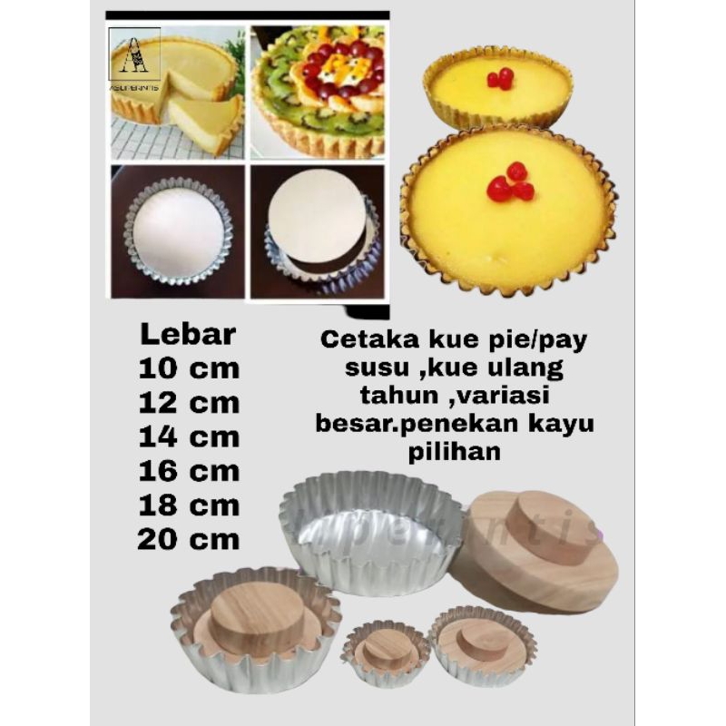 Jual CETAKAN KUE PIE/PAY ISI SUSU ,CETAKAN LOYANG BONGKAR PASANG KUE ...