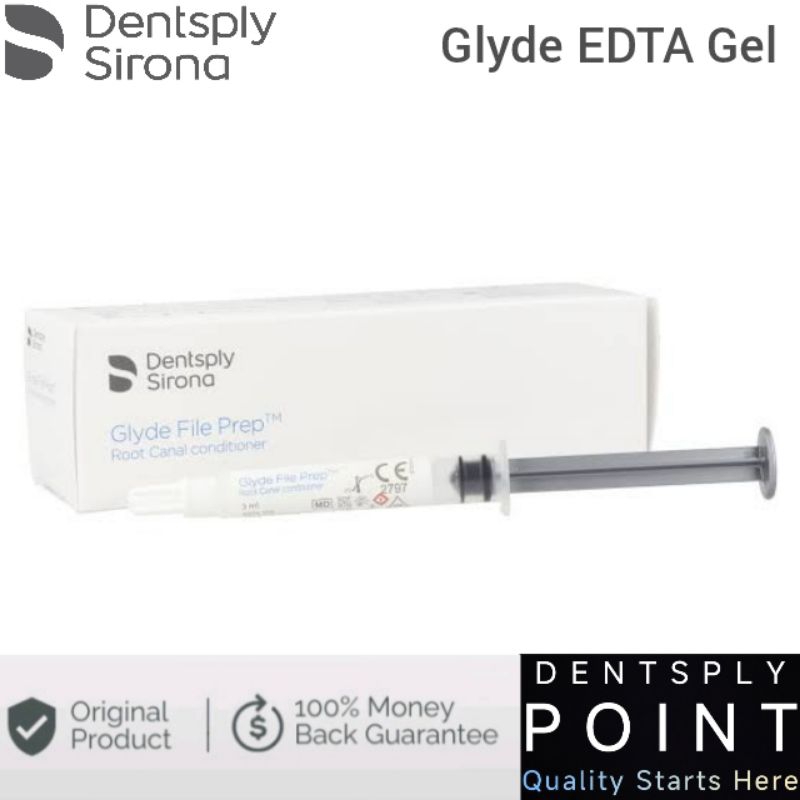 Jual ORIGINAL Dentsply Glyde EDTA Gel File Prep Syringe Intro Package ...