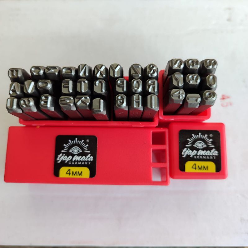 Jual Alat Ketok Huruf dan Angka 3 Mm TJAP MATA Stamp Punch GERMANY ...