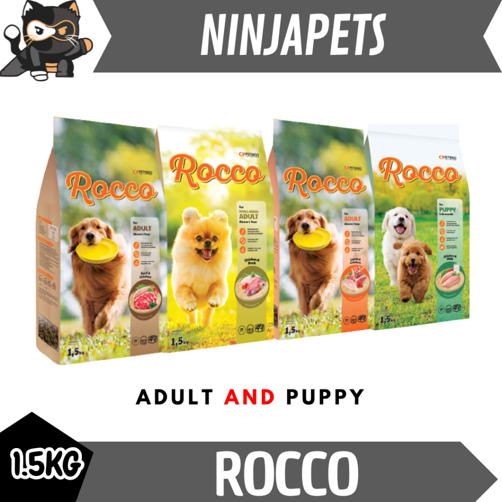 Jual ROCCO ADULT | PUPPY | SMALL BREED | BEEF CHICKEN | CHICKEN DUCK ...