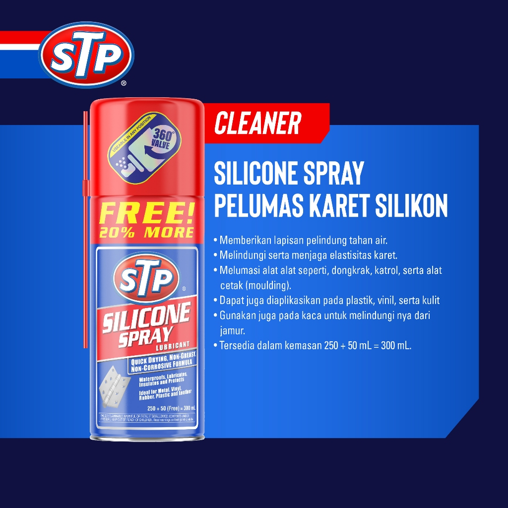 Jual STP Silicone Spray 300mL Pelumas Mencegah Karat Mobil Motor Power ...