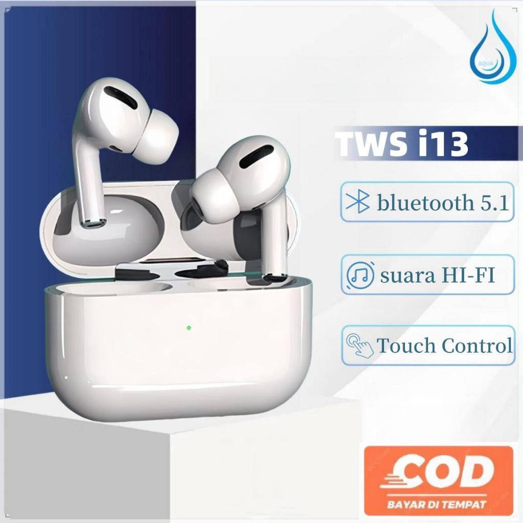 Jual 【AQUA】Headphone Nirkabel Bluetooth Macaron inpods i13 Pro TWS Bass ...