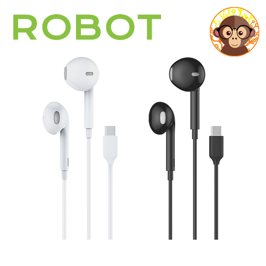 Jual Earphone Headset Robot REC10 In Ear Wire Kabel Type C dengan ...