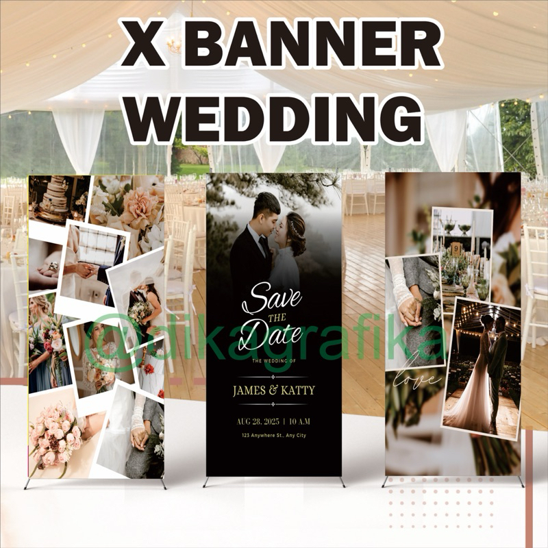 Jual CETAK SPANDUK WEDDING X BANNER WEDDING DEKORASI WEDDING | Shopee ...