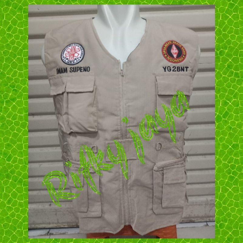 Jual Rompi ORARI/Rompi lapangan, Rompi kerja, Bordir suka suka ...