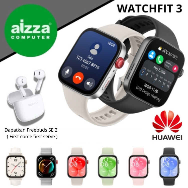 Jual HUAWEI WATCH FIT 3 Smartwatch | 1.82" Ultra-slim | Shopee Indonesia