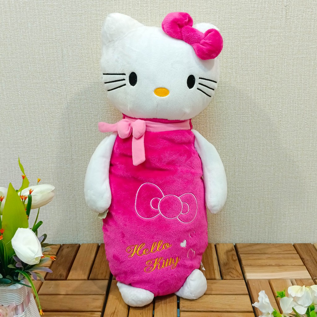 Jual Boneka Guling Hello Kitty Lucu Jumbo Besar Warna Pink 65cm ...