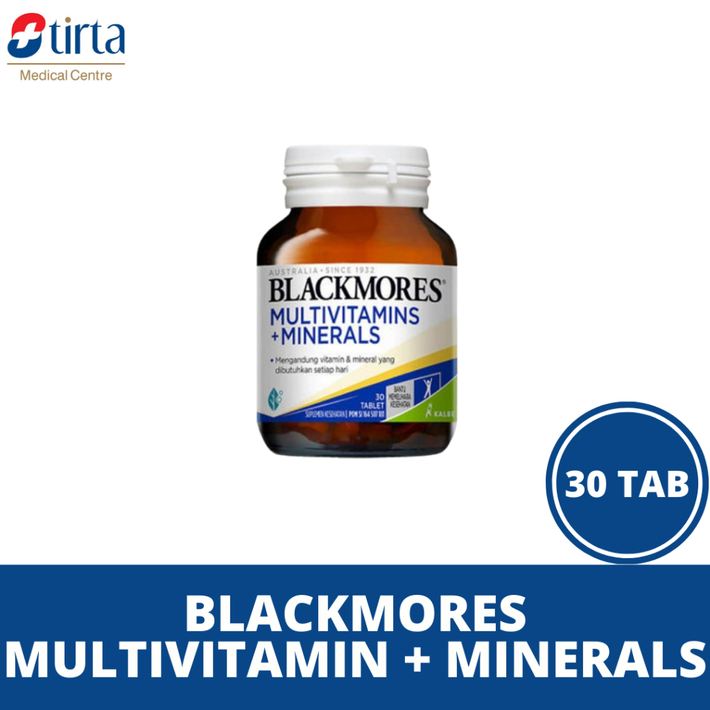 Jual Blackmores Multivitamins Plus Minerals 30 Tablet - Multivitamin / Memelihara Daya Tahan ...