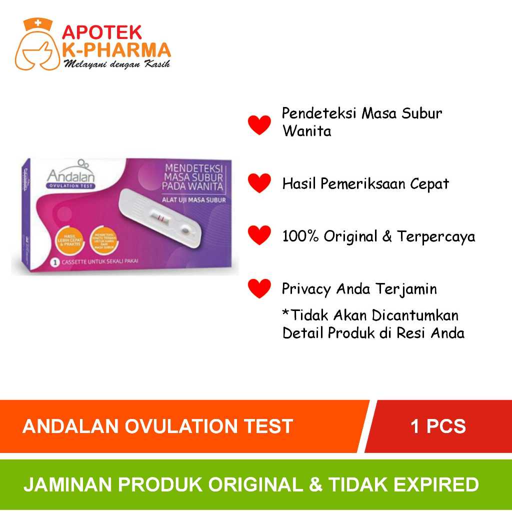 Jual Andalan Ovulation Test Kesuburan Strip | Shopee Indonesia