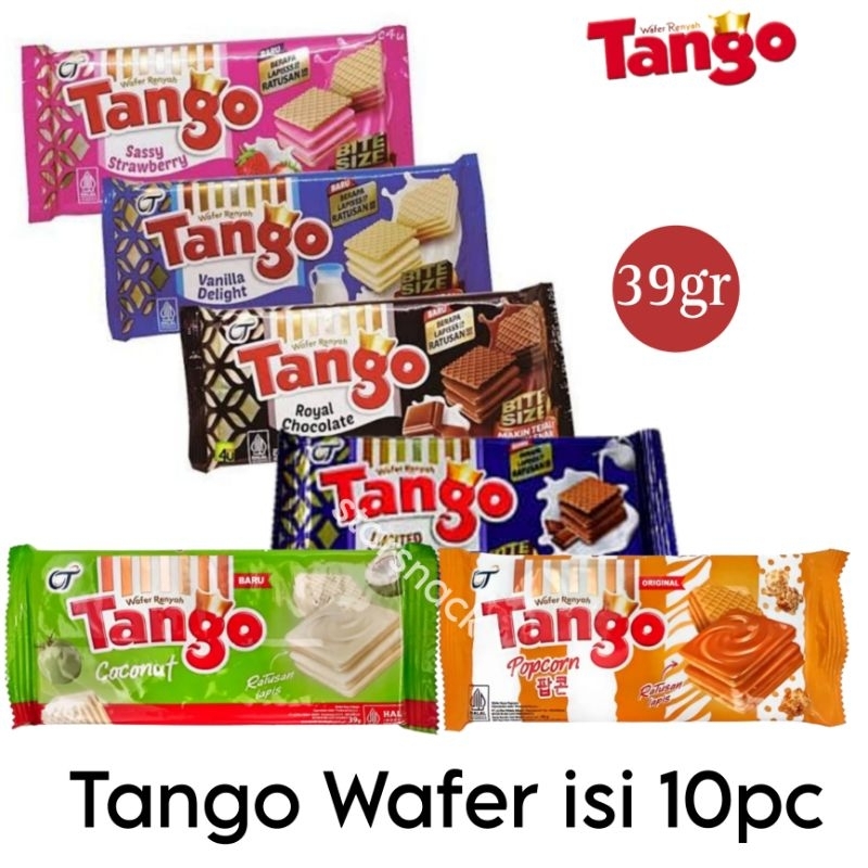 Jual Tango Wafer 35Gram coco black pink isi 10pc | Shopee Indonesia