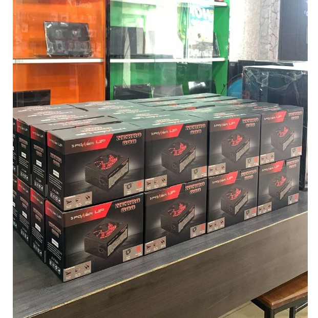 Jual PSU 600 watt 3 Power Up NERRO 600 with RED FAN 12cm | Shopee Indonesia