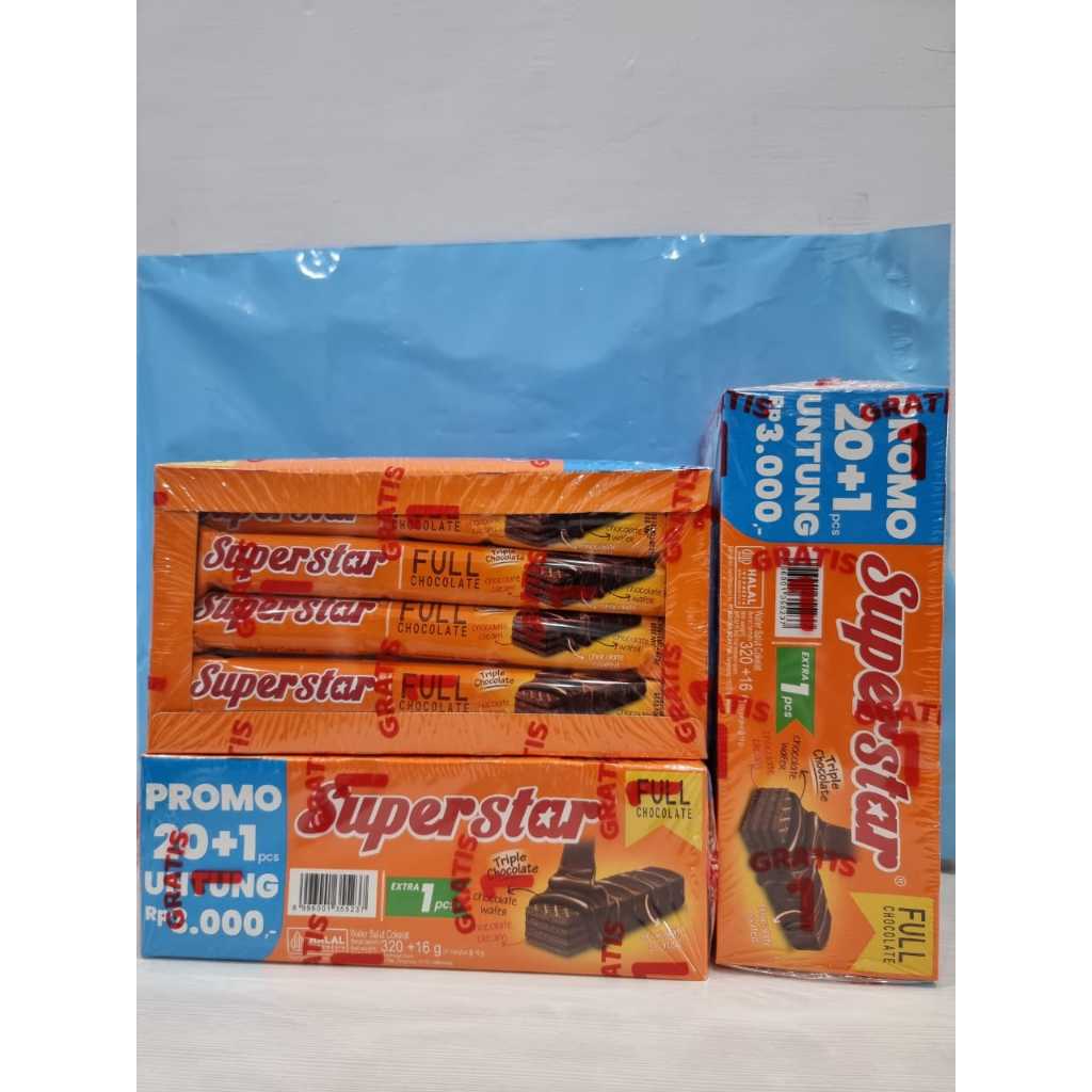 Jual Superstar Wafer Coklat / Superstar Roma Wafer Coklat isi 20 + 1 ...