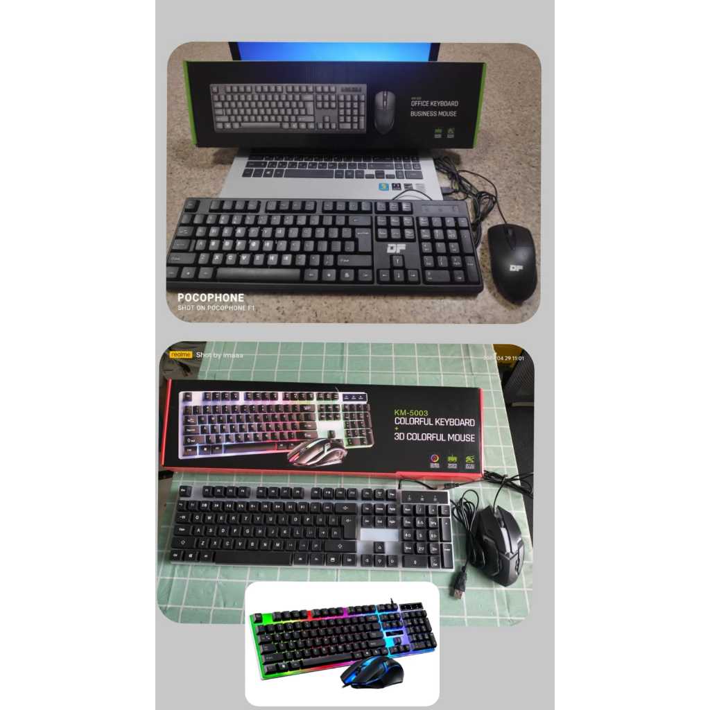 Jual KEYBOARD USB DATAFAST RGB + MOUSE / KEYBOARD + MOUSE KM001 & KM ...