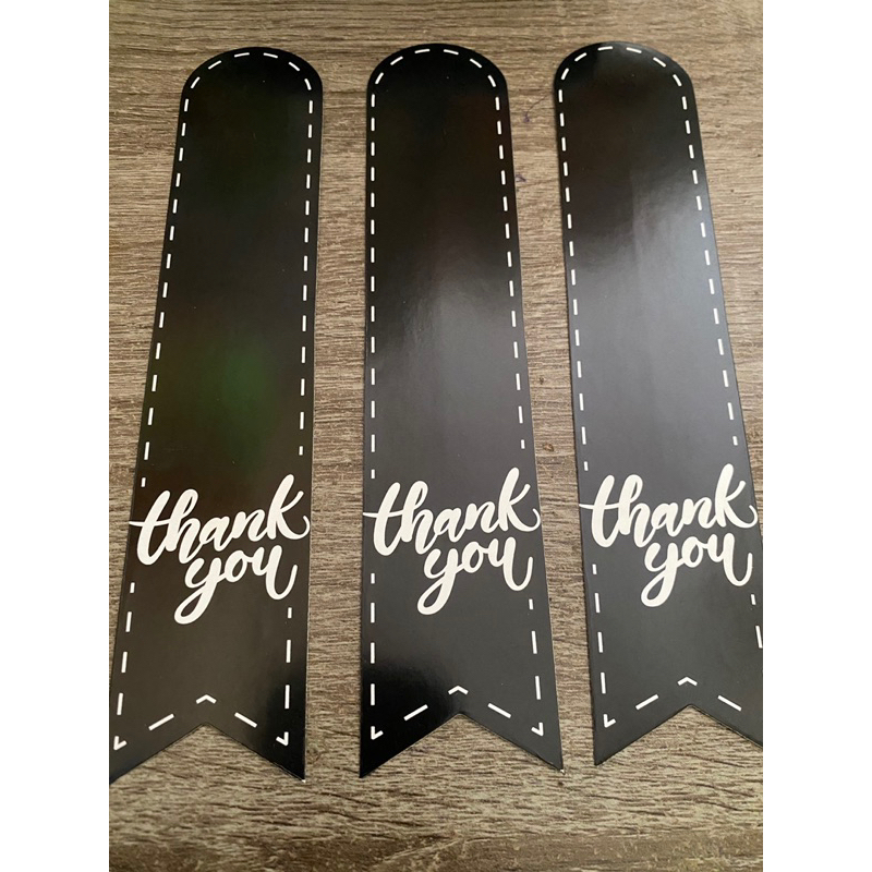 Jual Stiker Thank you warna Hitam 1 pcs | Shopee Indonesia