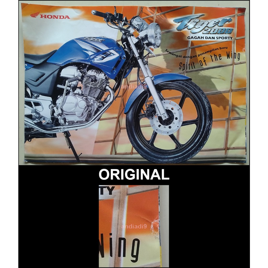 Jual BROSUR SEPEDA MOTOR HONDA TIGER 2000 ORIGINAL | Shopee Indonesia