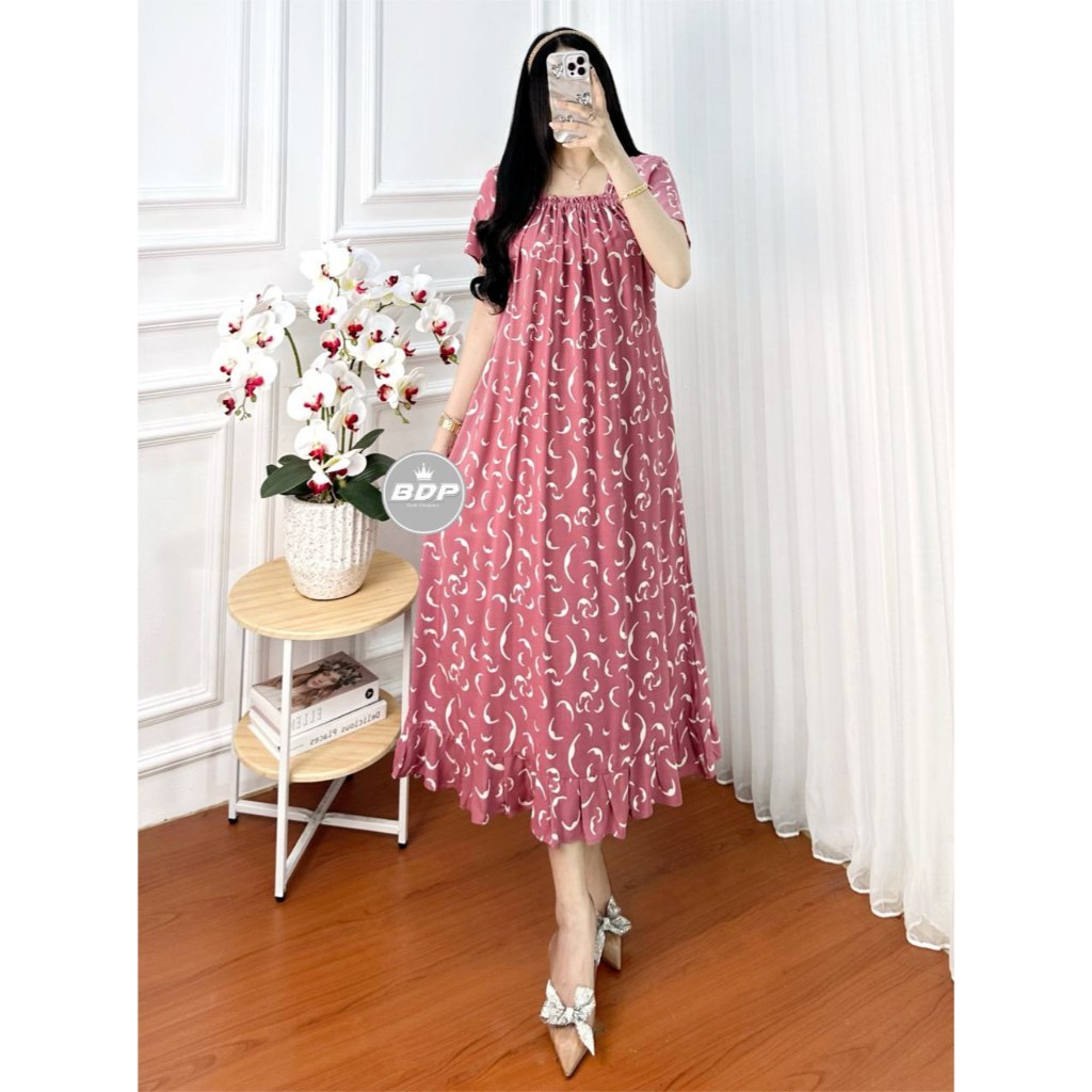 Jual Dianputri - Daster wanita Panjang Rayon Grade A Busui Resleting Depan | Daster chibi ...