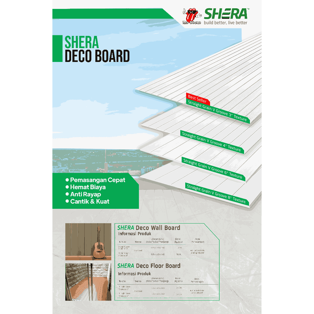 Jual SHERA DECO WALL BOARD tebal 6mm | Shopee Indonesia