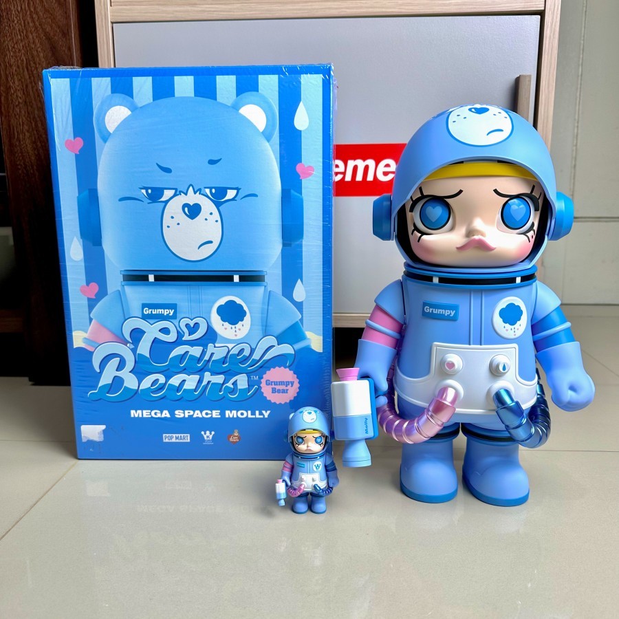 Jual Pop Mart Mega Space Molly 100% + 400% Grumpy Bear | Shopee Indonesia