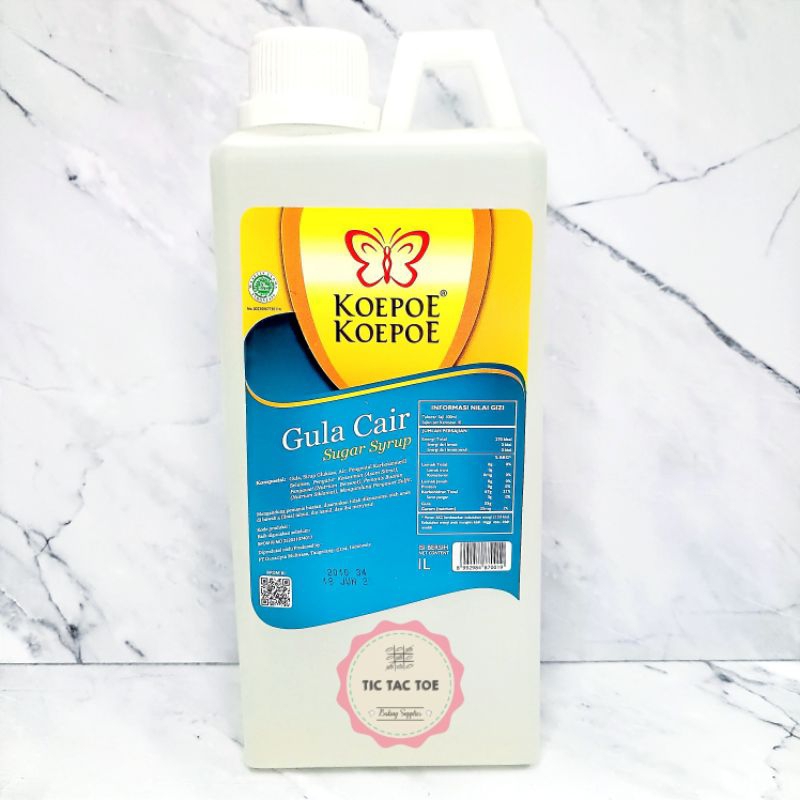 Jual koepoe gula cair 1lt/kp gula cair 1kg/syrup gula cair/sirup gula ...