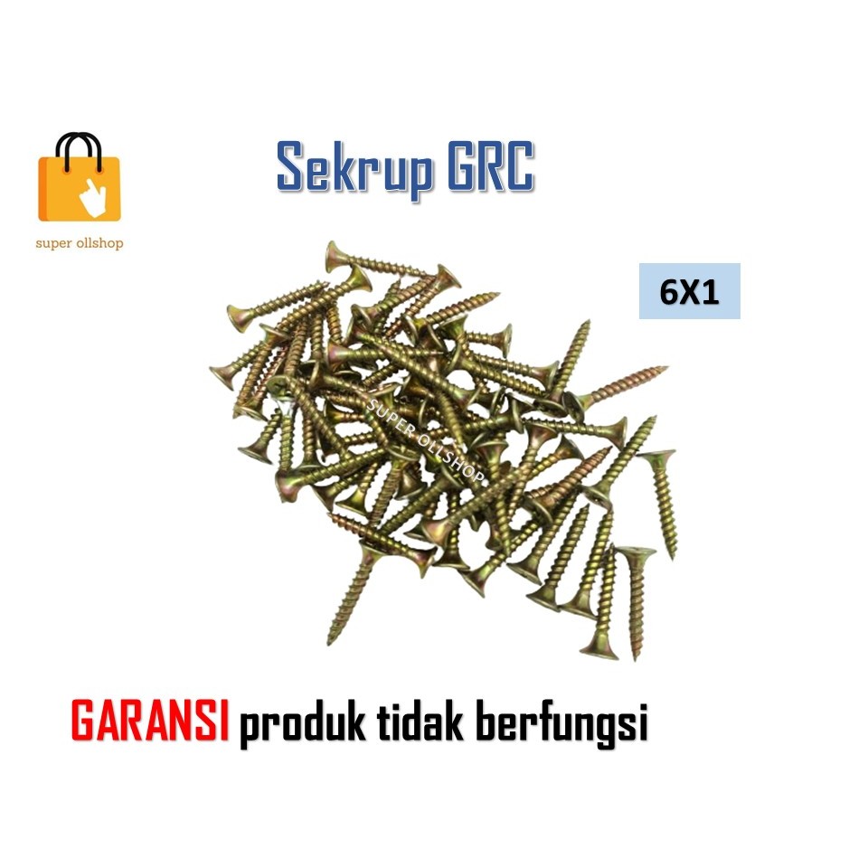 Jual 100pcs SEKRUP GRC kuning 6X1 inch per 100pcs SEKRUP CALCIBOARD ...