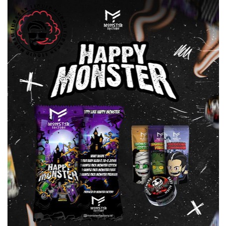 Jual Happy Monster Cotton Premium Kapas Vape 3 pack + Coil Nightmare ...