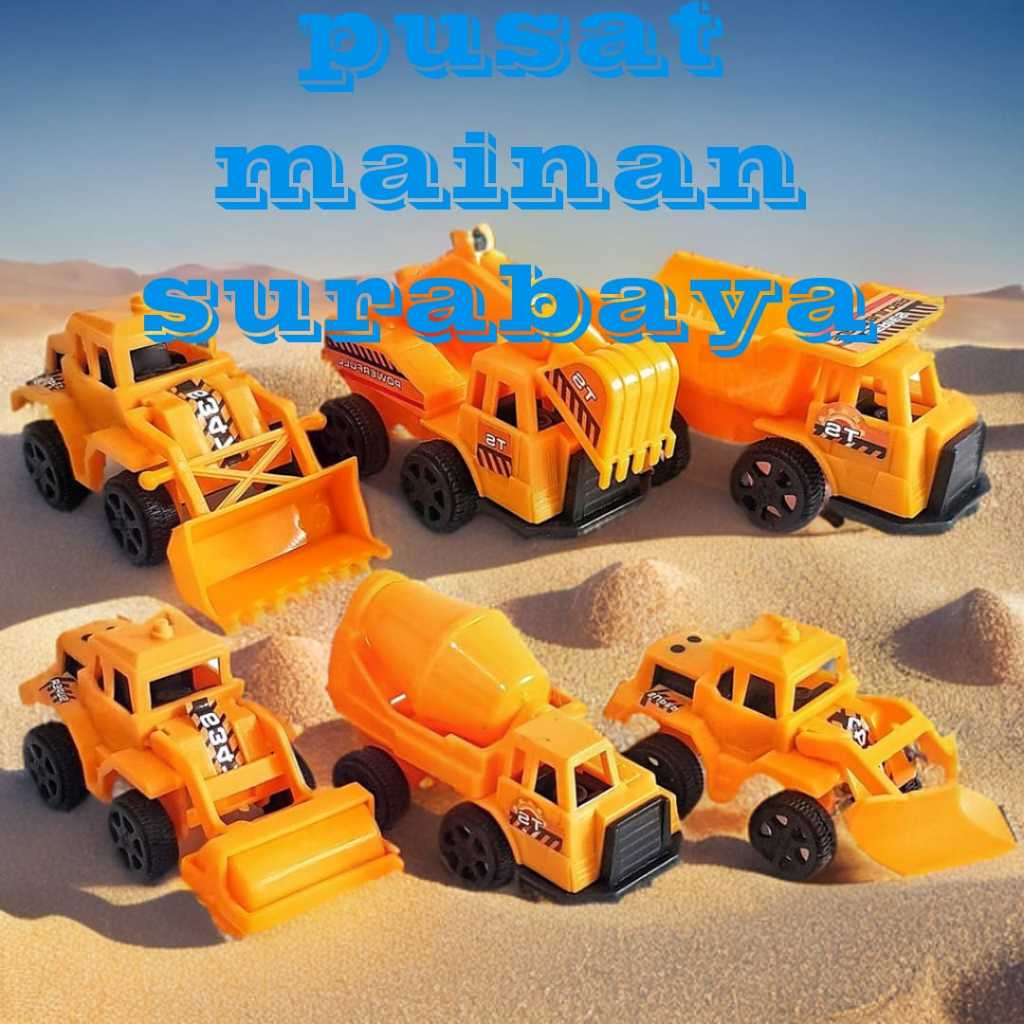Jual MOBIL DIECAST 6 MACAM MOBIL KONTRUKSI BANGUNAN | Shopee Indonesia