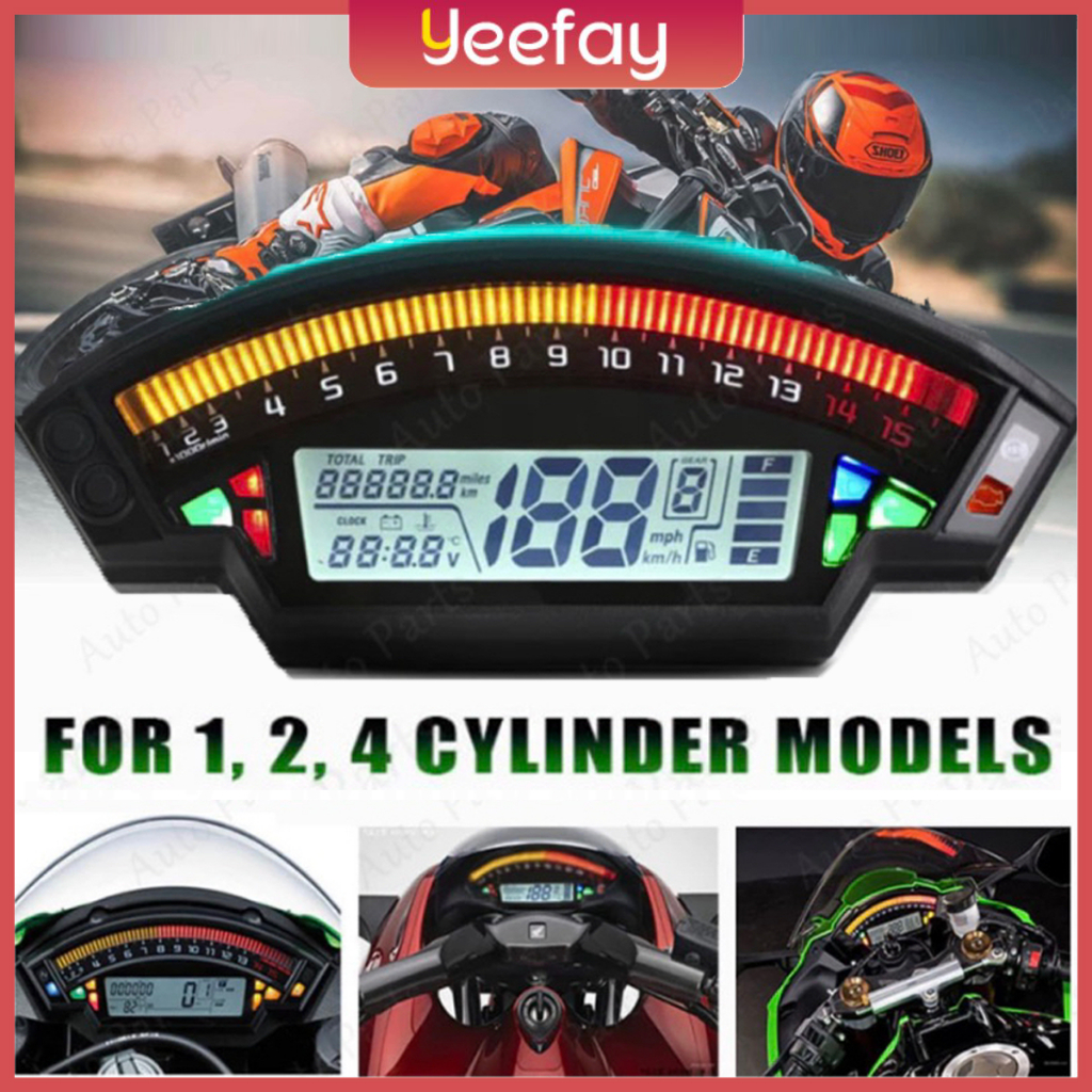 Jual Tachometer Speedometer Odometer Digital Universal Speedometer ...