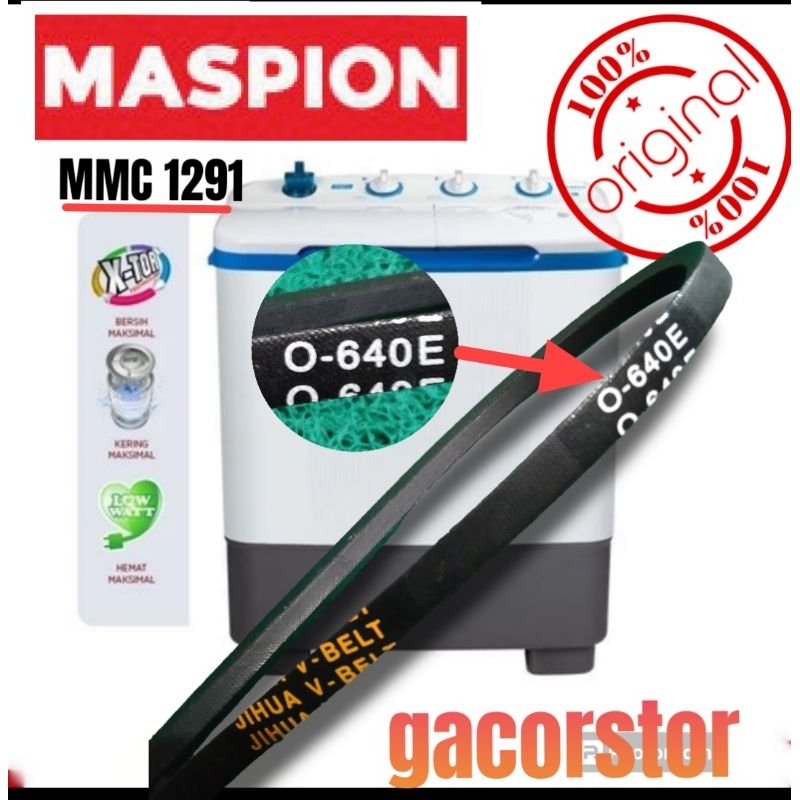 Jual vanbelt panbel fanbel v-belt O-640E Maspion MMC 1291 O-640E O640E ...