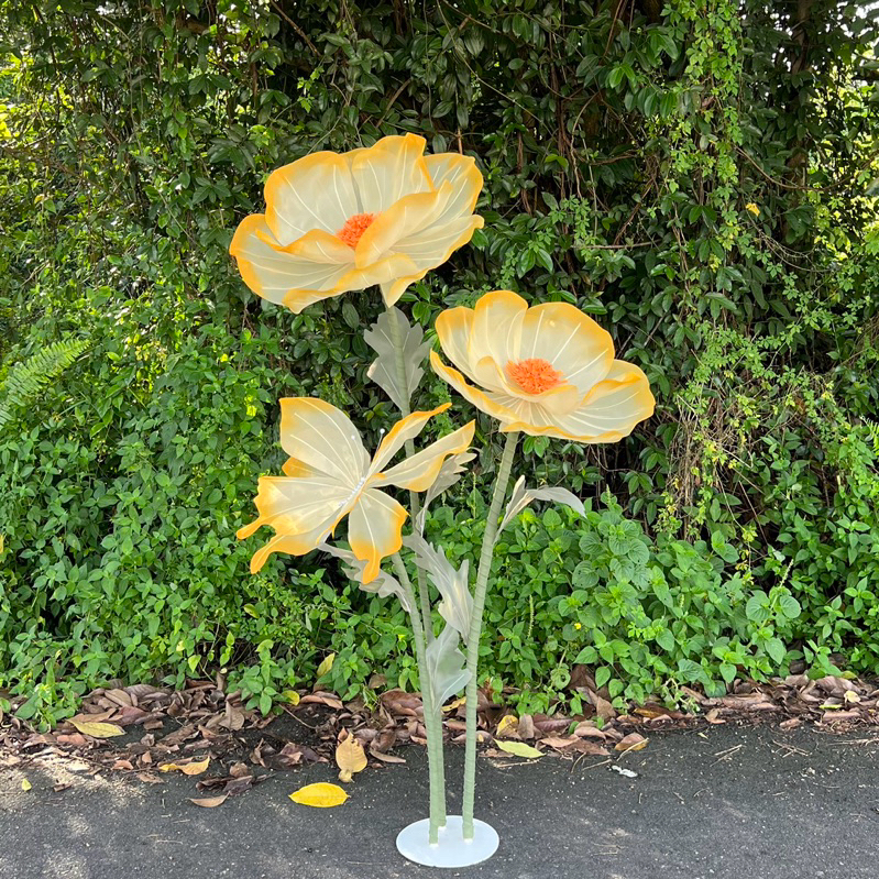 Jual Organza giant flower | Bunga raksasa dekorasi pernikahan | Giant ...