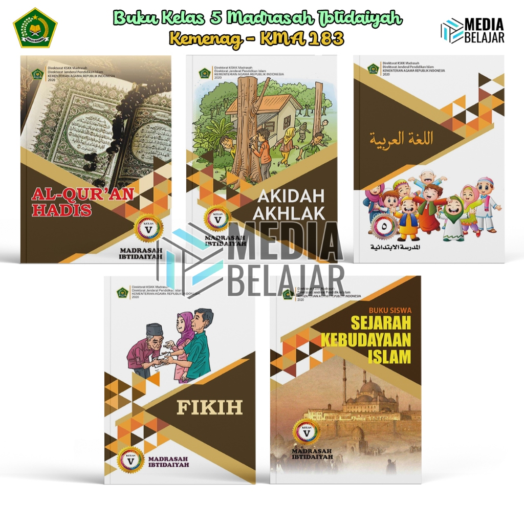Jual Buku Kelas 5 SD/MI Madrasah Ibtidaiyah KMA 183 Revisi Terbaru 2024 - Original & Lengkap ...