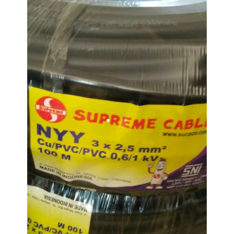 Jual Kabel Listrik NYY 3x2,5 Supreme 100meter | Shopee Indonesia
