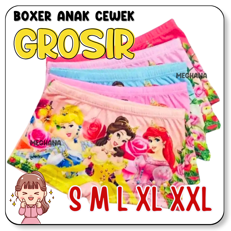 Jual BOXER ANAK PEREMPUAN HAPPY GIRL (1pcs) | Shopee Indonesia