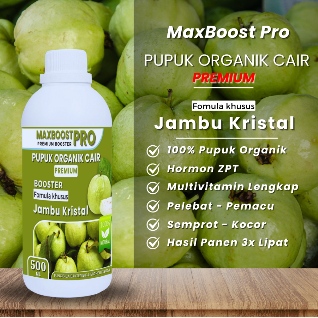 Jual Poc Kompos Jambu Kristal Booster Pro HormonBOOSTER JAMBU KRISTAL, Pupuk Organik Cair JAMBU ...