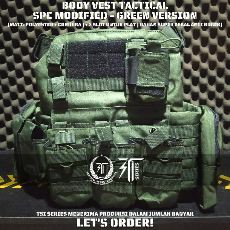 Jual Body Vest Military Spec SPC Modified TSI Series - Green - Bodyvest TNI POLISI BRIMOB RAIDER ...