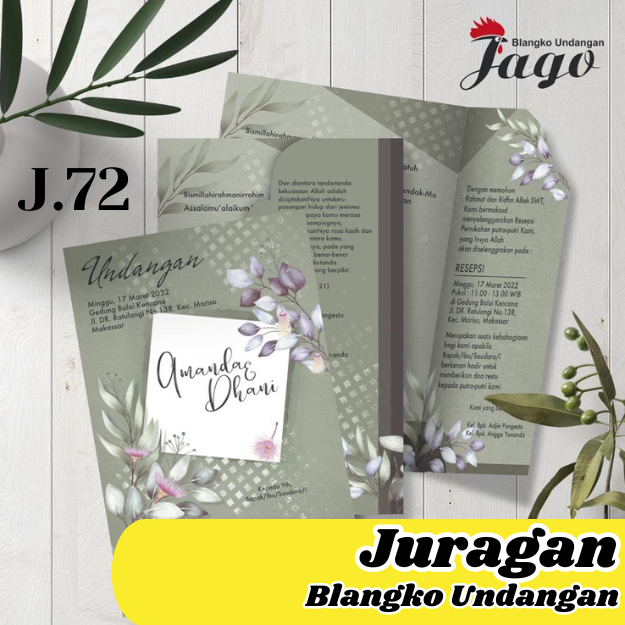 Jual BLANGKO UNDANGAN NIKAH JAGO 72 MUARA ENIM JURAGAN BLANGKO UNDANGAN ...