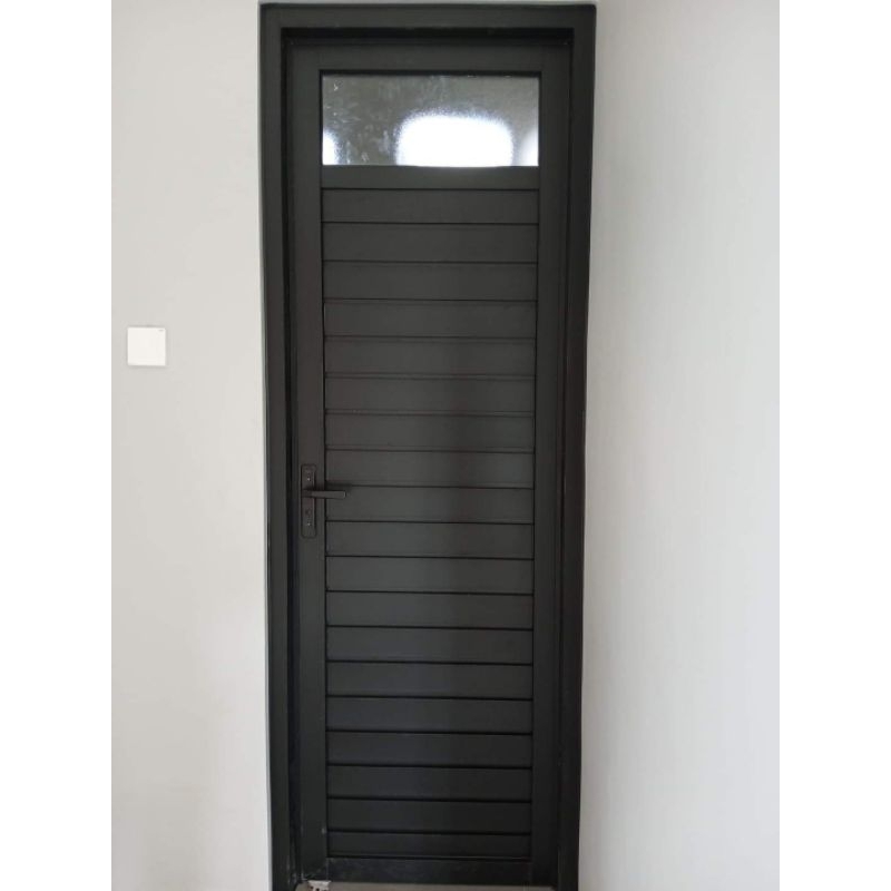 Jual Pintu full aluminium kombinasi sedikit kaca ukuran 210 x 70 Kusen ...