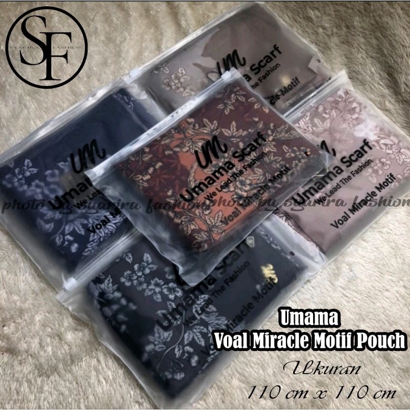 Jual Umama Scraf Kerudung Segi Empat Motif Umama Pouch Logo Swarowski ...