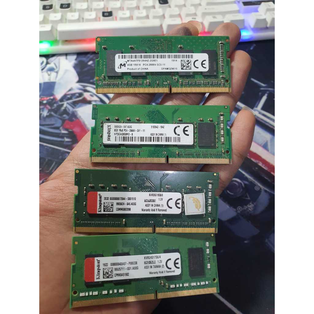 Jual RAM Laptop DDR4 4GB 8GB 2400mhz 2666mhz 3200mhz SODIMM normal | Shopee Indonesia
